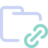 Folder Connection icon as SVG, PNG, JSX, and Base64
