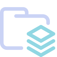 Folder Queue icon as SVG, PNG, JSX, and Base64