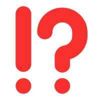 Exclamation Question Mark icon as SVG, PNG, JSX, and Base64