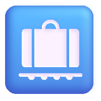 Baggage Claim icon as SVG, PNG, JSX, and Base64