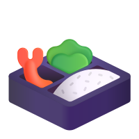 Bento Box icon as SVG, PNG, JSX, and Base64