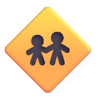 Children Crossing icon as SVG, PNG, JSX, and Base64