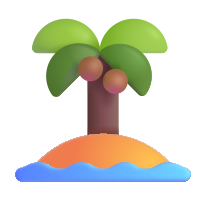 Desert Island icon as SVG, PNG, JSX, and Base64