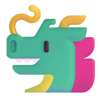 Dragon Face icon as SVG, PNG, JSX, and Base64