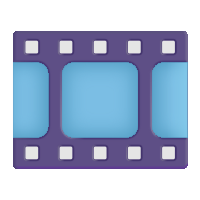 Film Frames icon as SVG, PNG, JSX, and Base64