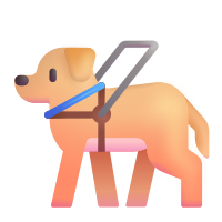 Guide Dog icon as SVG, PNG, JSX, and Base64