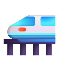 High Speed Train icon as SVG, PNG, JSX, and Base64