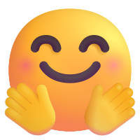 Hugging Face icon as SVG, PNG, JSX, and Base64