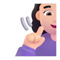 Man Deaf Light SVG icon