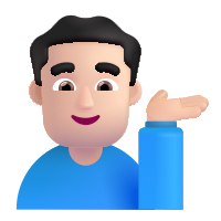 Man Tipping Hand Light icon as SVG, PNG, JSX, and Base64