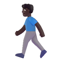 Man Walking Dark SVG icon