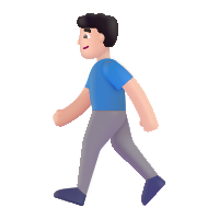 Man Walking Light icon as SVG, PNG, JSX, and Base64