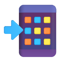 Mobile Phone With Arrow icon as SVG, PNG, JSX, and Base64