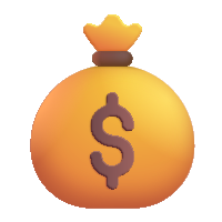 Money Bag icon as SVG, PNG, JSX, and Base64
