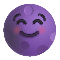 New Moon Face SVG icon