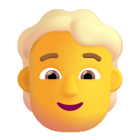 Person Blonde Hair icon as SVG, PNG, JSX, and Base64