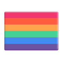 Rainbow Flag icon as SVG, PNG, JSX, and Base64