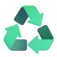 Recycling Symbol icon as SVG, PNG, JSX, and Base64