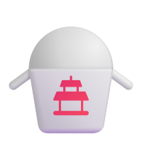 Takeout Box icon as SVG, PNG, JSX, and Base64