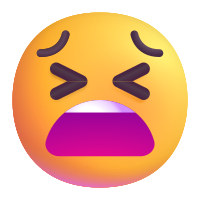 Tired Face SVG icon