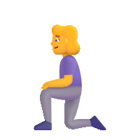 Woman Kneeling icon as SVG, PNG, JSX, and Base64