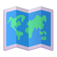 World Map icon as SVG, PNG, JSX, and Base64