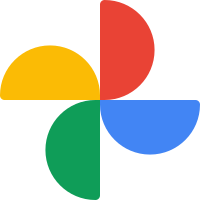 Google Photos icon as SVG, PNG, JSX, and Base64