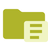 Folder Log icon as SVG, PNG, JSX, and Base64