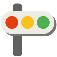 Horizontal Traffic Light icon as SVG, PNG, JSX, and Base64
