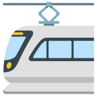 Light Rail icon as SVG, PNG, JSX, and Base64