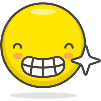 Beaming Face With Smiling Eyes SVG icon