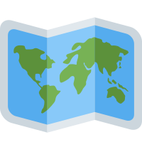 World Map icon as SVG, PNG, JSX, and Base64