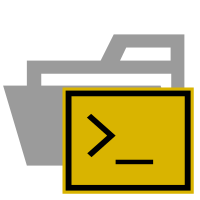 Folder Type Cli Opened icon as SVG, PNG, JSX, and Base64