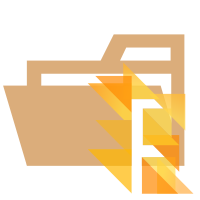 Folder Type Flow Opened icon as SVG, PNG, JSX, and Base64