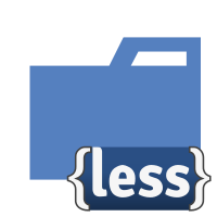 Folder Type Less icon as SVG, PNG, JSX, and Base64