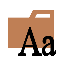 Folder Type Light Fonts icon as SVG, PNG, JSX, and Base64