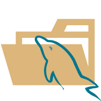 Folder Type Light Mysql Opened icon as SVG, PNG, JSX, and Base64