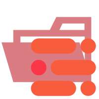 Folder Type Mjml Opened icon as SVG, PNG, JSX, and Base64