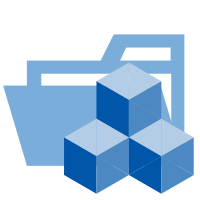 Folder Type Model Opened icon as SVG, PNG, JSX, and Base64