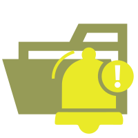 Folder Type Notification Opened icon as SVG, PNG, JSX, and Base64