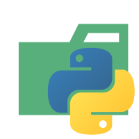 Folder Type Python icon as SVG, PNG, JSX, and Base64