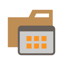 Folder Type Template icon as SVG, PNG, JSX, and Base64