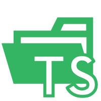 Folder Type Typings Opened icon as SVG, PNG, JSX, and Base64